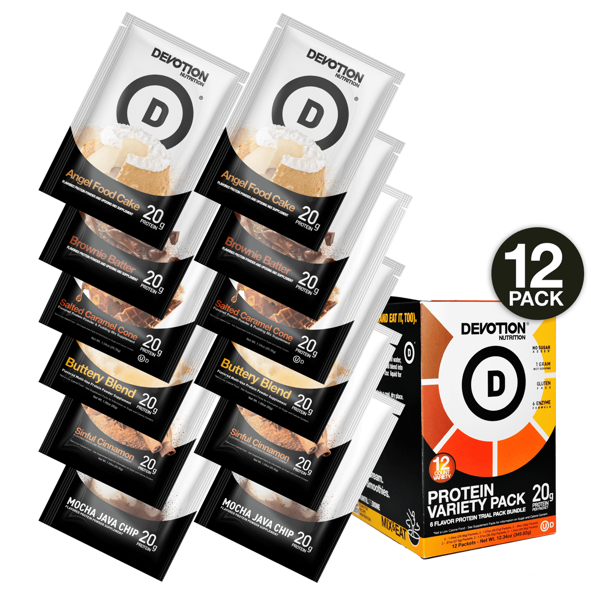 PROTEIN VARIETY 12-PACK BUNDLE - TRY THEM ALL!! – Devotion Nutrition